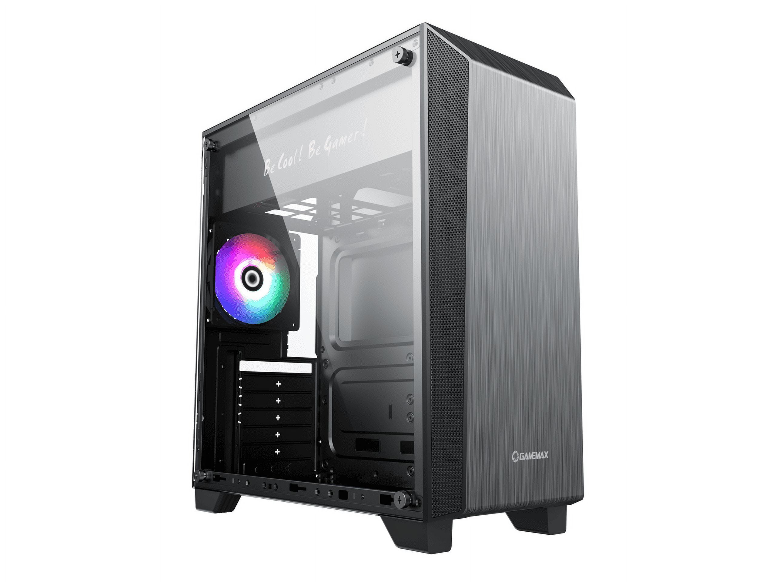 Gamemax Nova N5 RGB, USB3.0, ATX Mid Tower Gaming Case, 1 x Rainbow LED ...