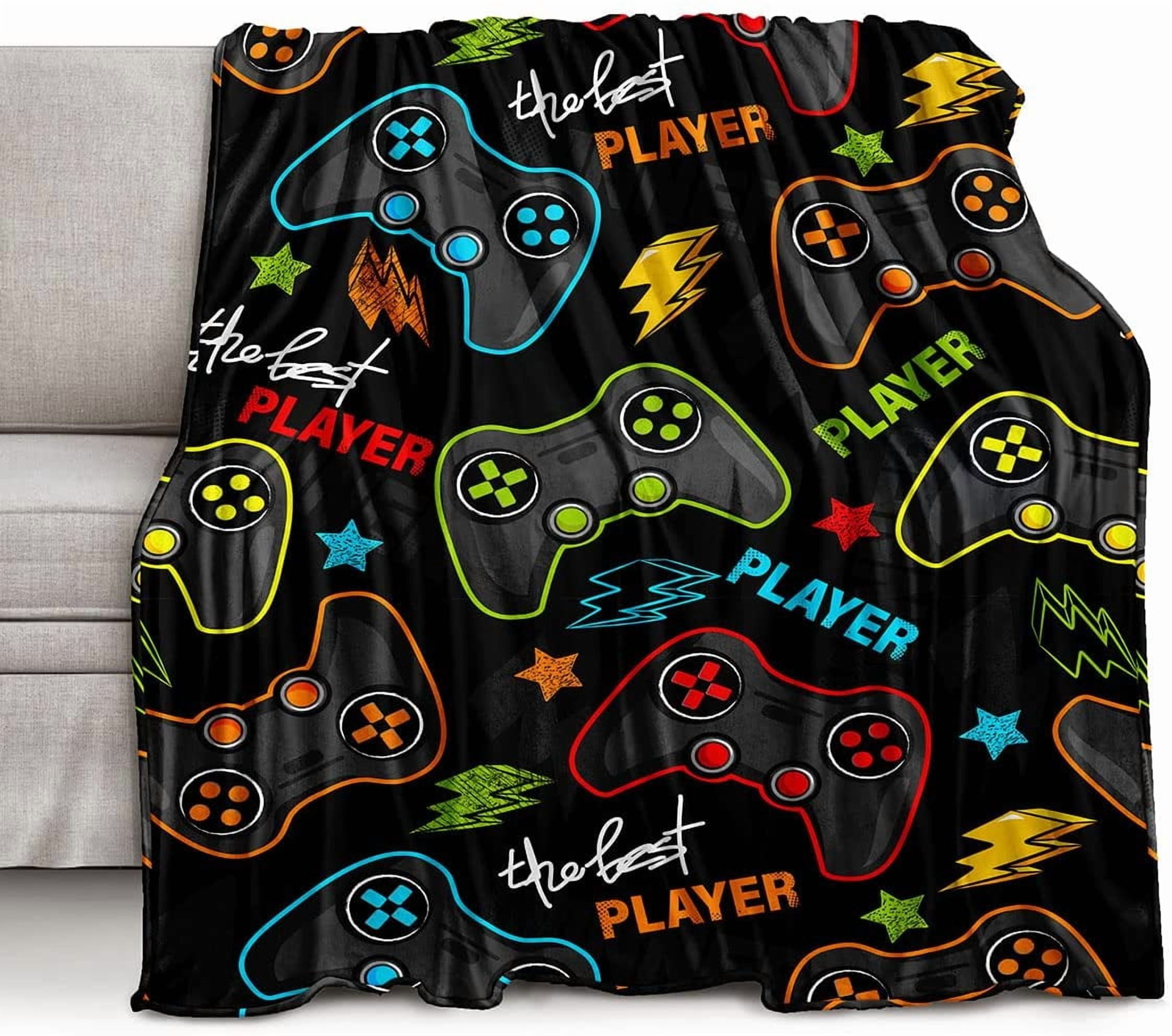 Super Soft Gaming Throw Blanket for Sofa, Bed, Ideal for Kids, Boys ...