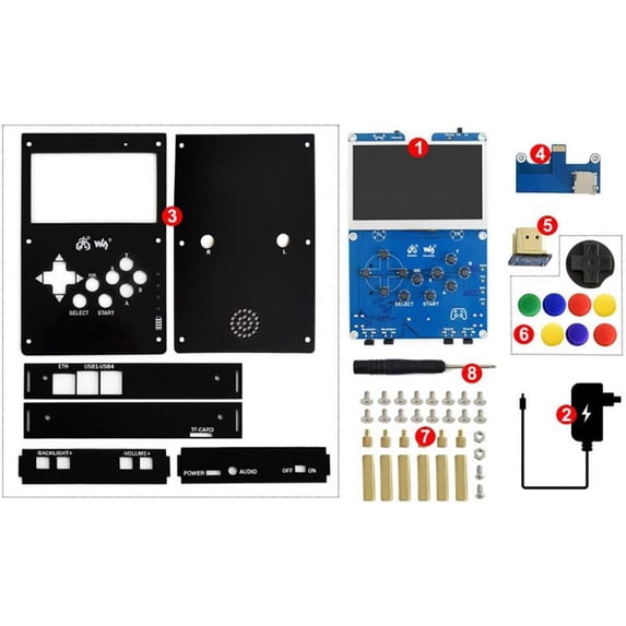 GamePi43 Accessories Pack Include Add-ons for to Build GamePi43 with 4 ...