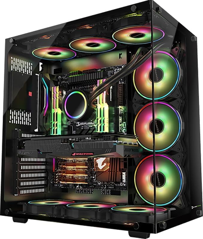 Free Shipping! GamePower Warcry ATX Mid-Tower Gaming PC Case with ...