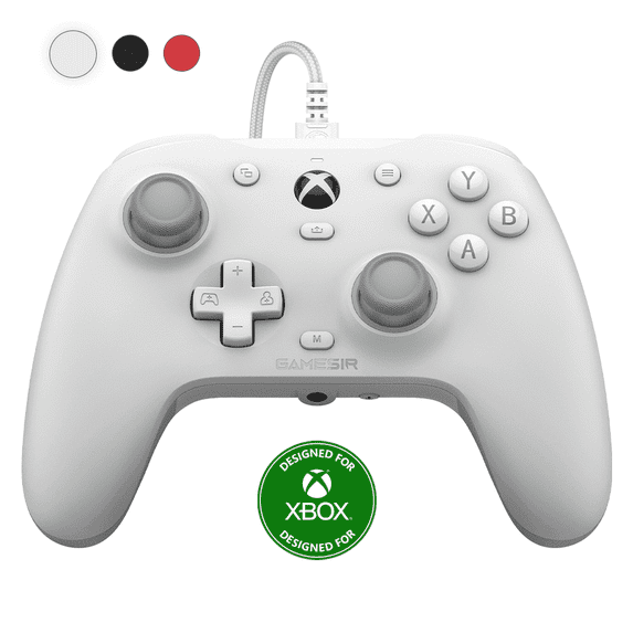 GameSir G7 HE Wired Xbox Controller, White, Hall Effect Joysticks and ...