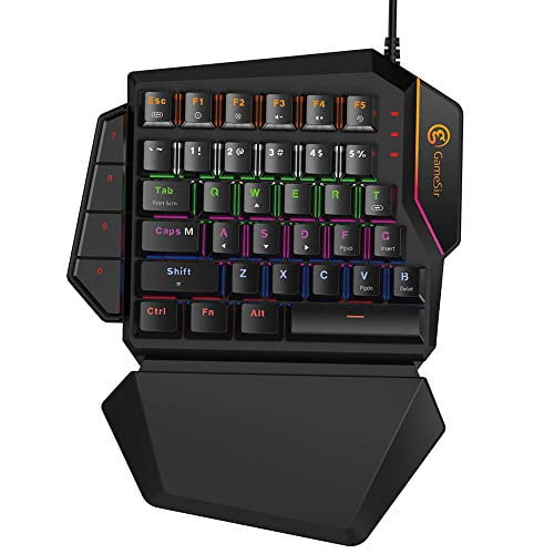GameSir GK100 Wired Gaming Keyboard - One Handed Mechanical Mini Game ...