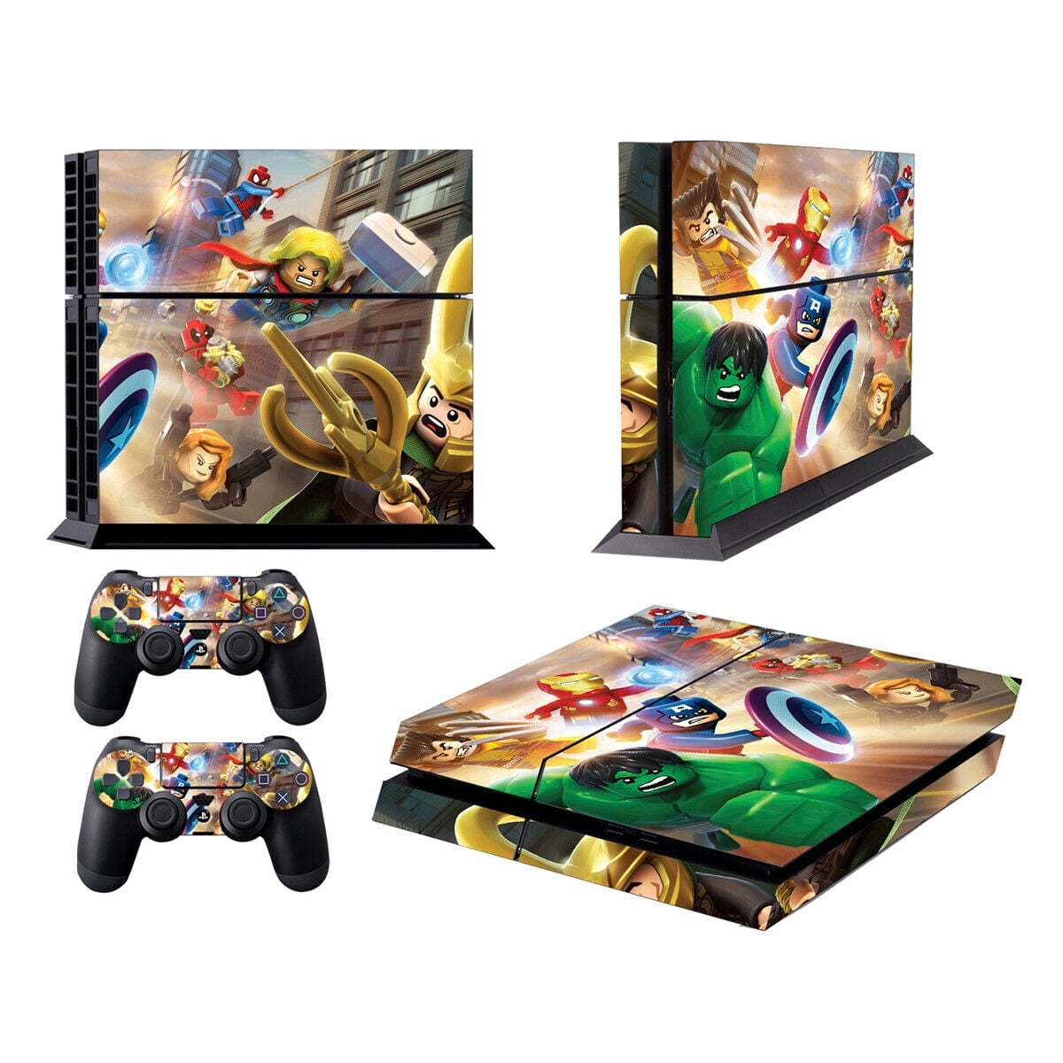 GameXcel Vinyl Decal Protective Cover Wrap Sticker for Sony PS4 Console and Wireless Controller ...