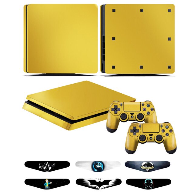 GameXcel Vinyl Decal Protective Cover Wrap Sticker for Sony PS4 Slim ...