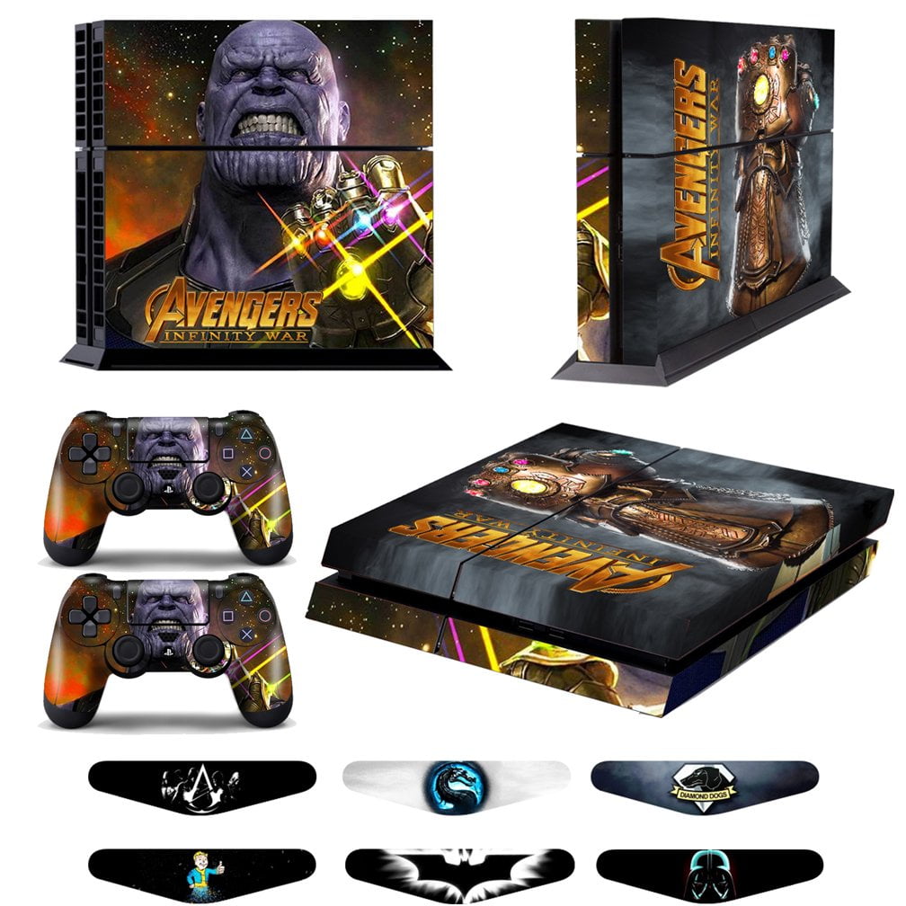 GameXcel Vinyl Decal Protective Skin Cover Sticker vinilo Calcomanía for Sony PS4 Console and 2 ...