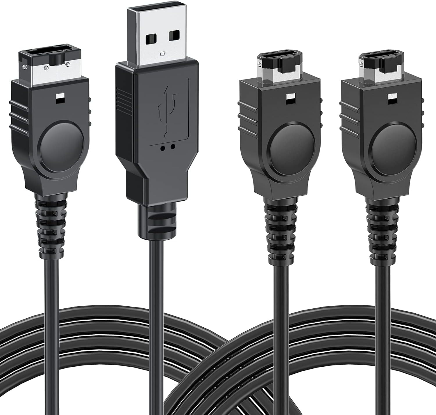 Gameboy Advance SP Charger and Link Cable Set, 2 Pack GBA USB Charging ...