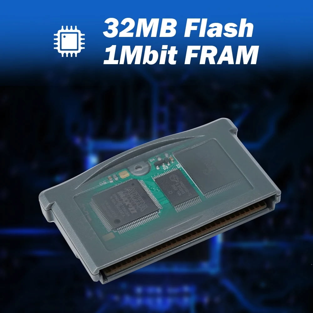 Gameboy Advance's Reprogrammable Game Cartridge Flash Memory Card 32MB Compatible For GBA/GBM ...