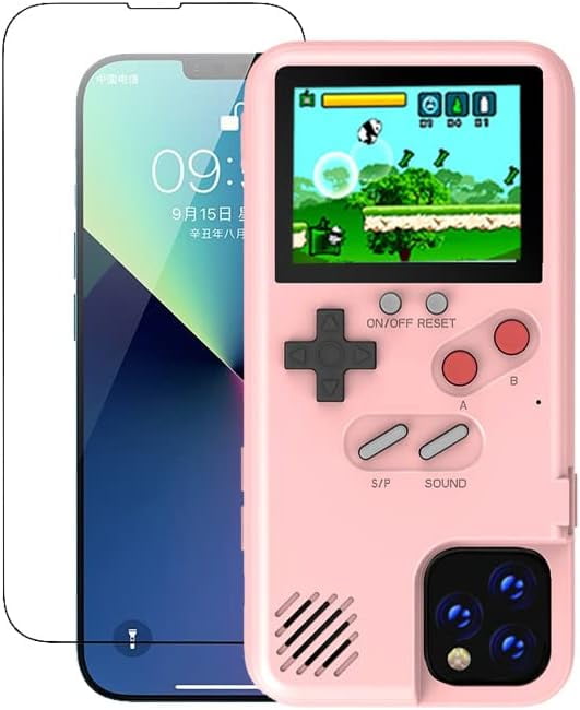 Gameboy Case for iPhone 14, Retro Gaming Phone Case with 36 Built-in ...
