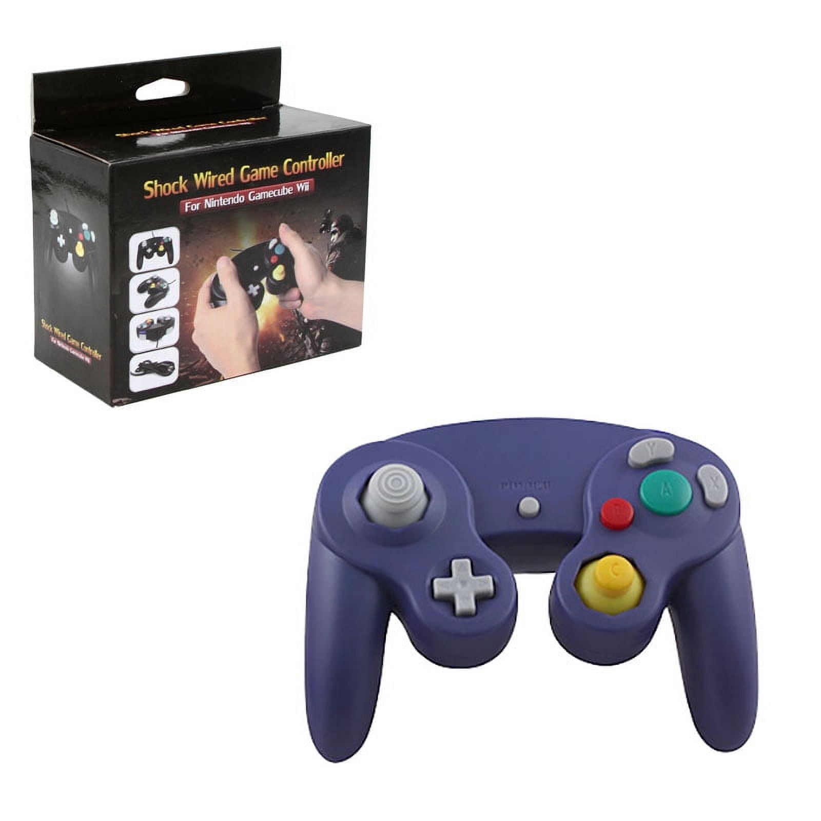 Gamecube Rumble Analog Controller Pad - Indigo Purple (Hexir) - Walmart.com