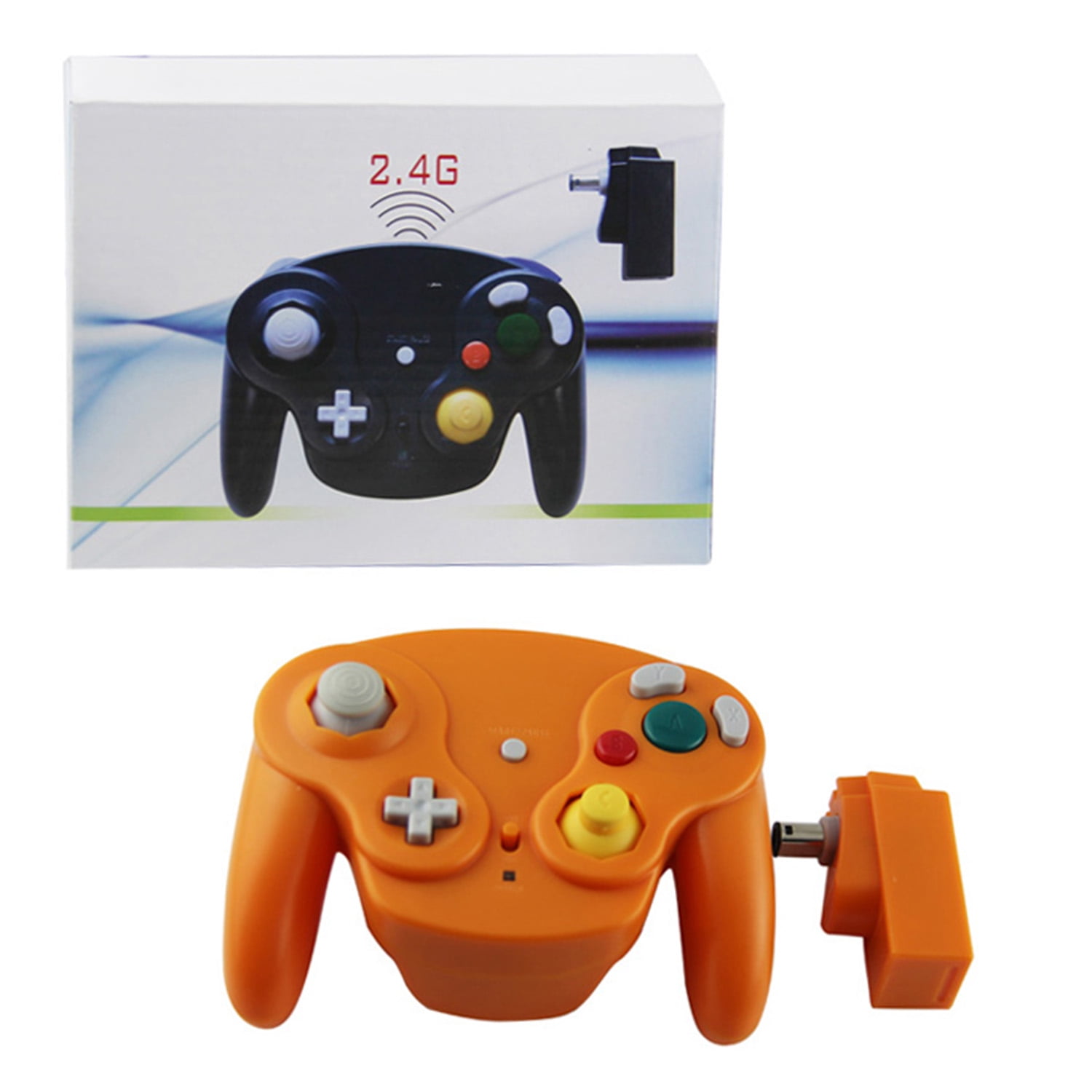 Gamecube Wireless OG Wave Controller Pad - Orange (Hexir) - Walmart.com