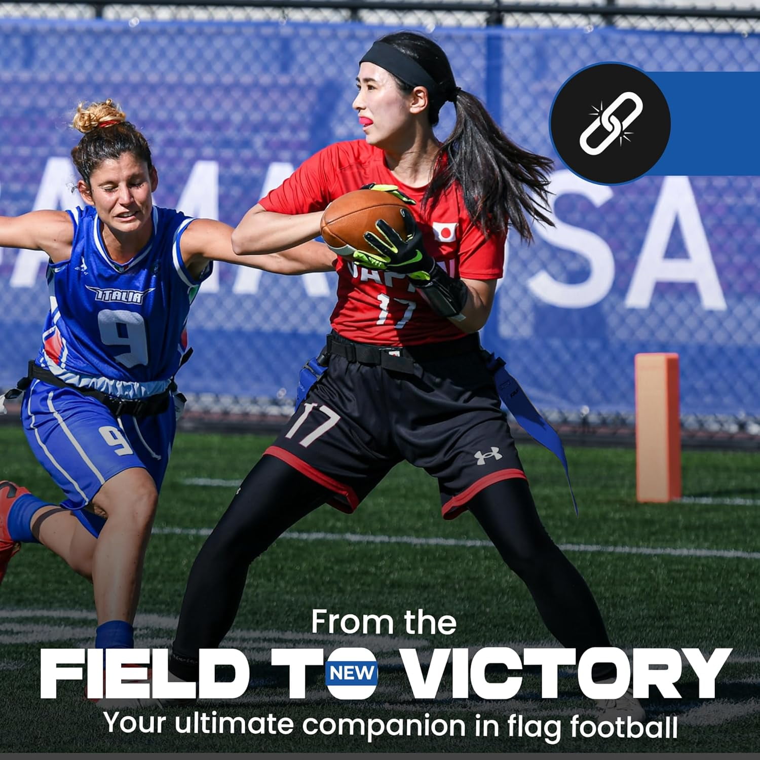 Gameday Flag Football Set – Kits for 2–14 Players w/Belts, Agility ...