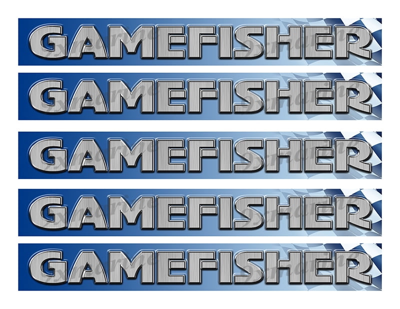 Gamefisher Classic Racing 10" long Stickers - Walmart.com