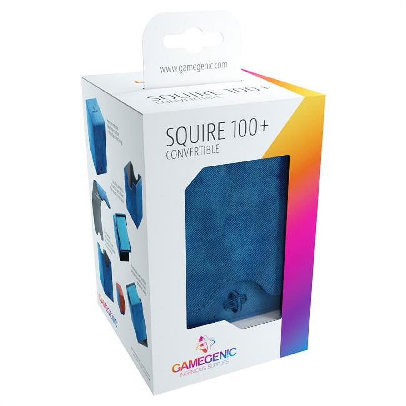 Gamegenic - Squire 100+ Card Convertible Deck Box: Blue - Walmart.com