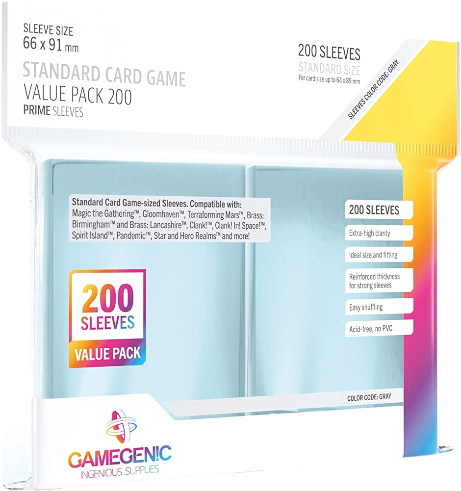 Gamegenic Matte Thick Playing Card Protective Sheets Value Pack ...