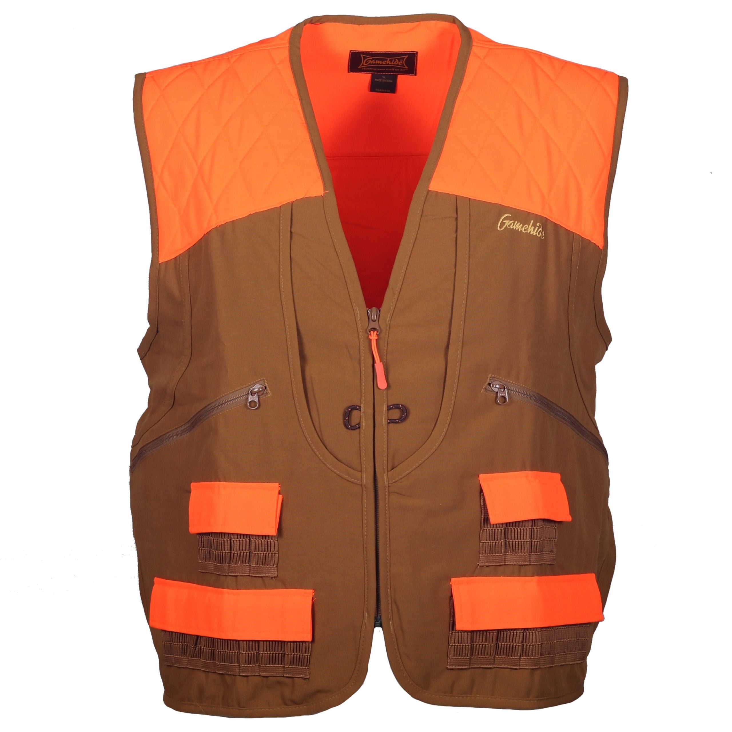 Gamehide Vest Upland Pheasant Hunting Marsh Brown and Orange - 4X ...
