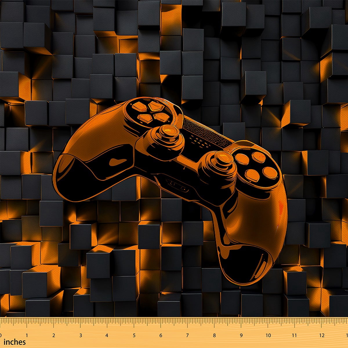 Gamepad Fabric By The Yard, Video Game Controller Upholstery Fabric ...