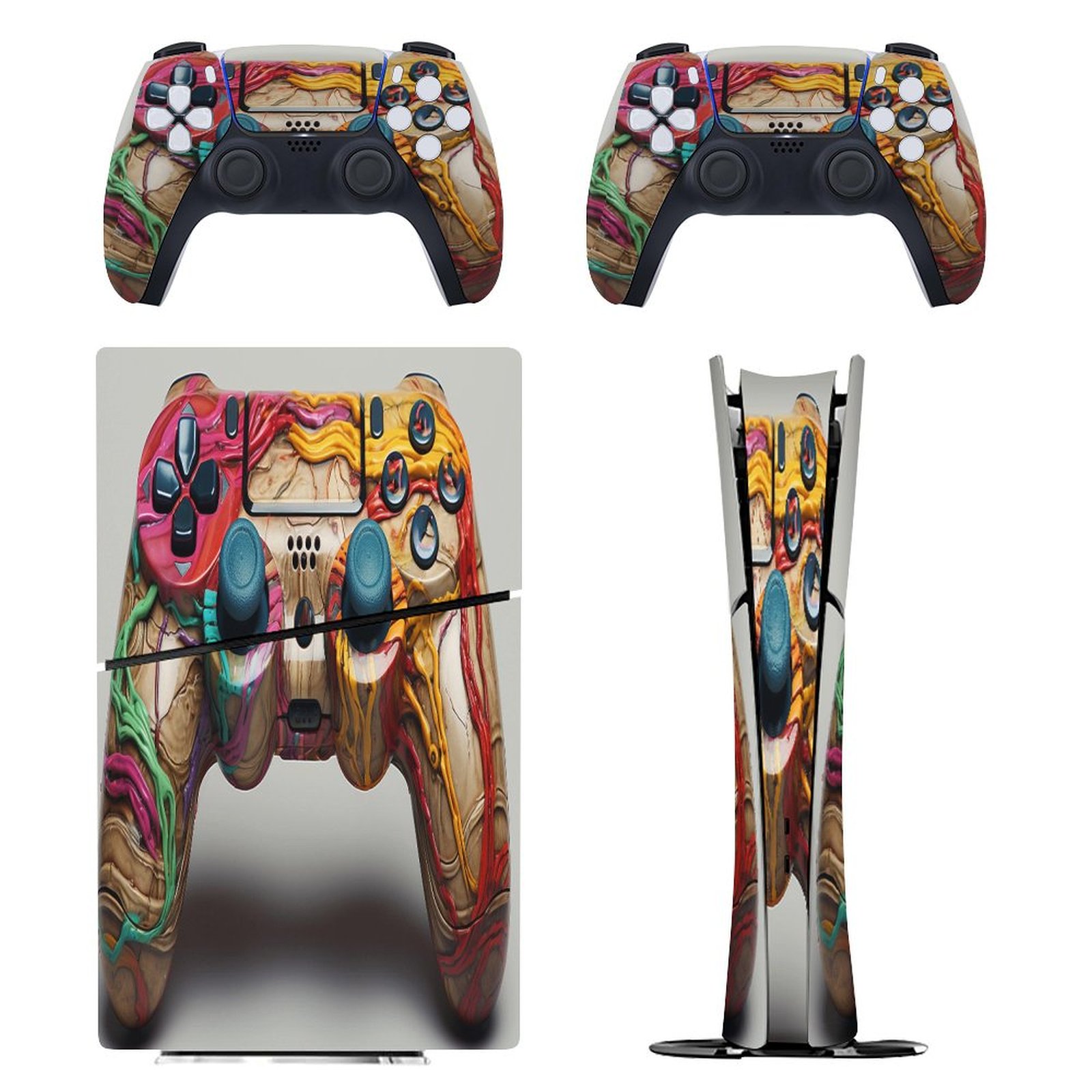 Gamepad Game Colorful Game Controller PS5/PS5 Pro/PS5 Slim Digital Disc ...