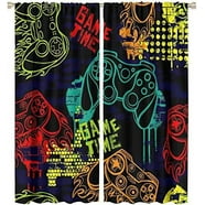 Gaming Curtains for Boys Bedroom Kids Gamer Room Decor Curtain 42W x ...