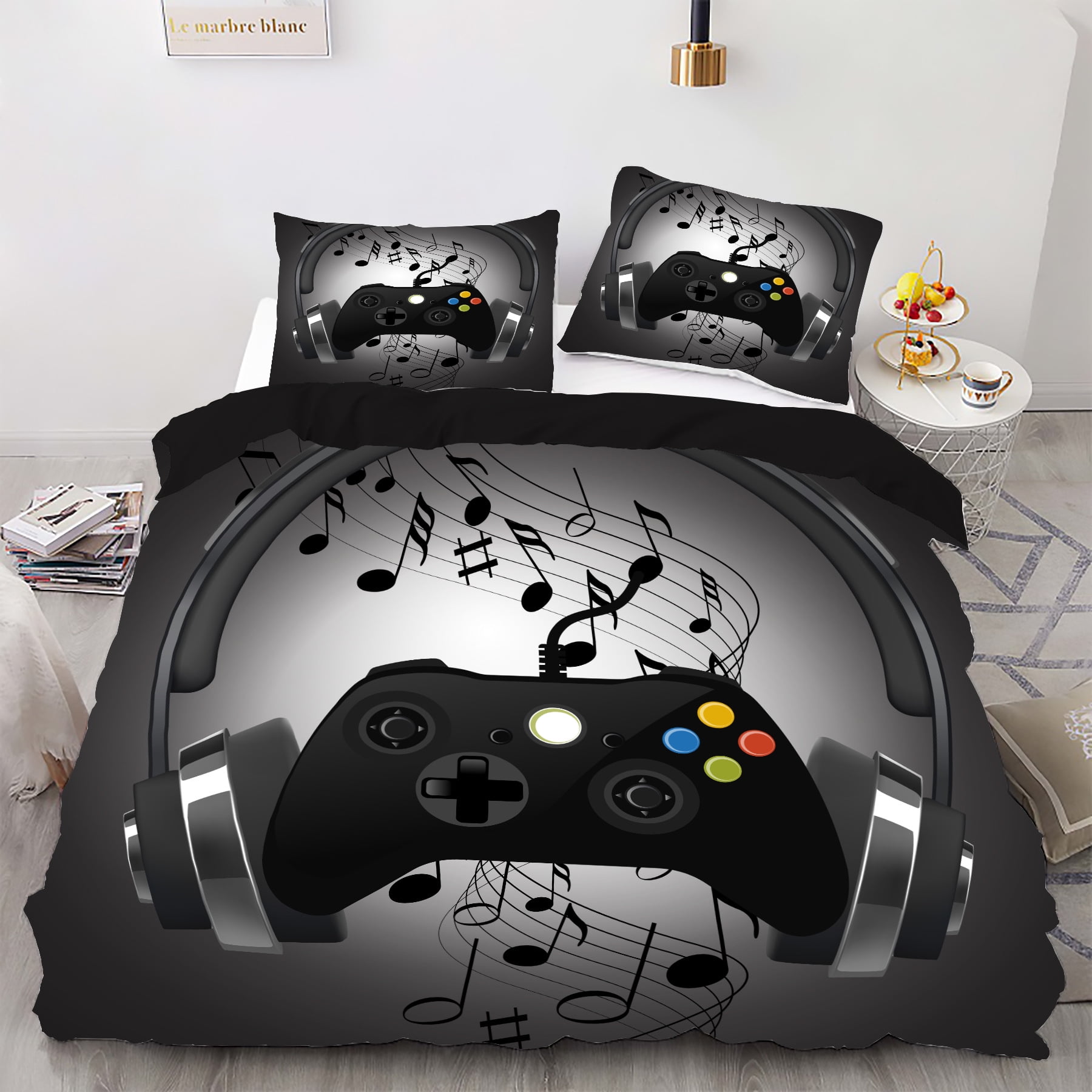 Gamepad Quilt Cover Set Kids Boys Gamer Bedding Set Video Game Gamepad ...