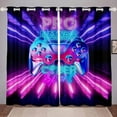 Gamepad Window Curtain Modern Gamer Curtains Gaming Room Decor Window ...