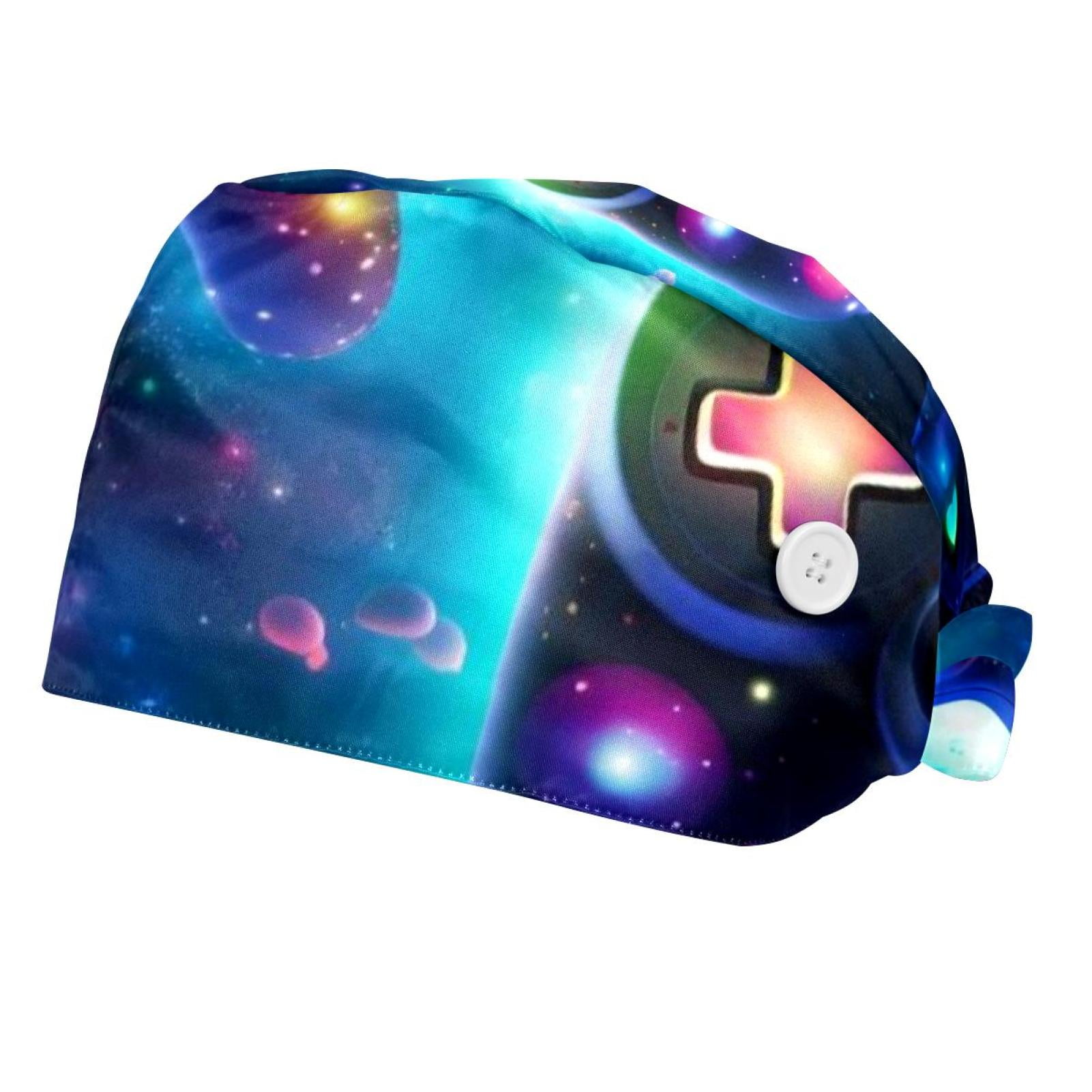 Gamepad Working Cap with Button, Cotton Working Hat Sweatband for Women ...