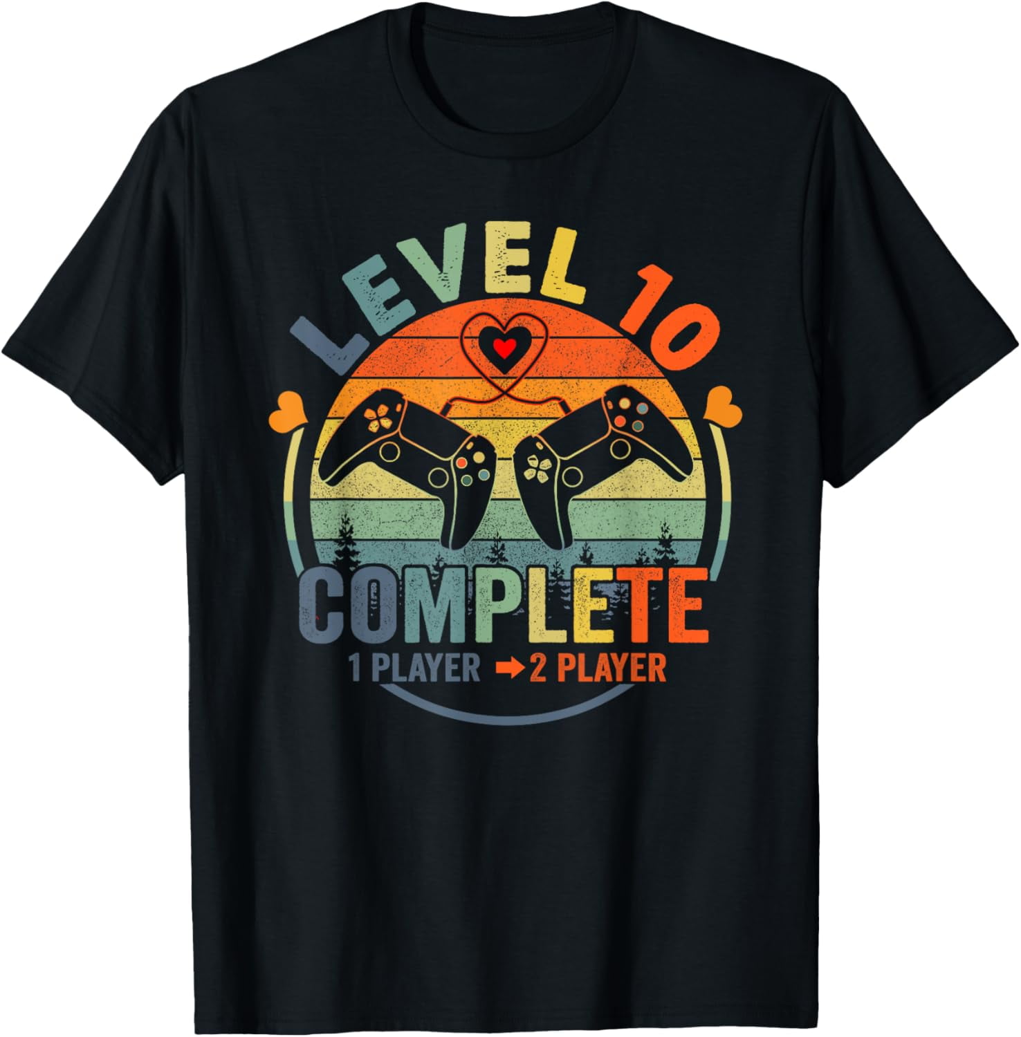 Gamer 10th Wedding Anniversary Level 10 Complete Anniversary T-Shirt ...