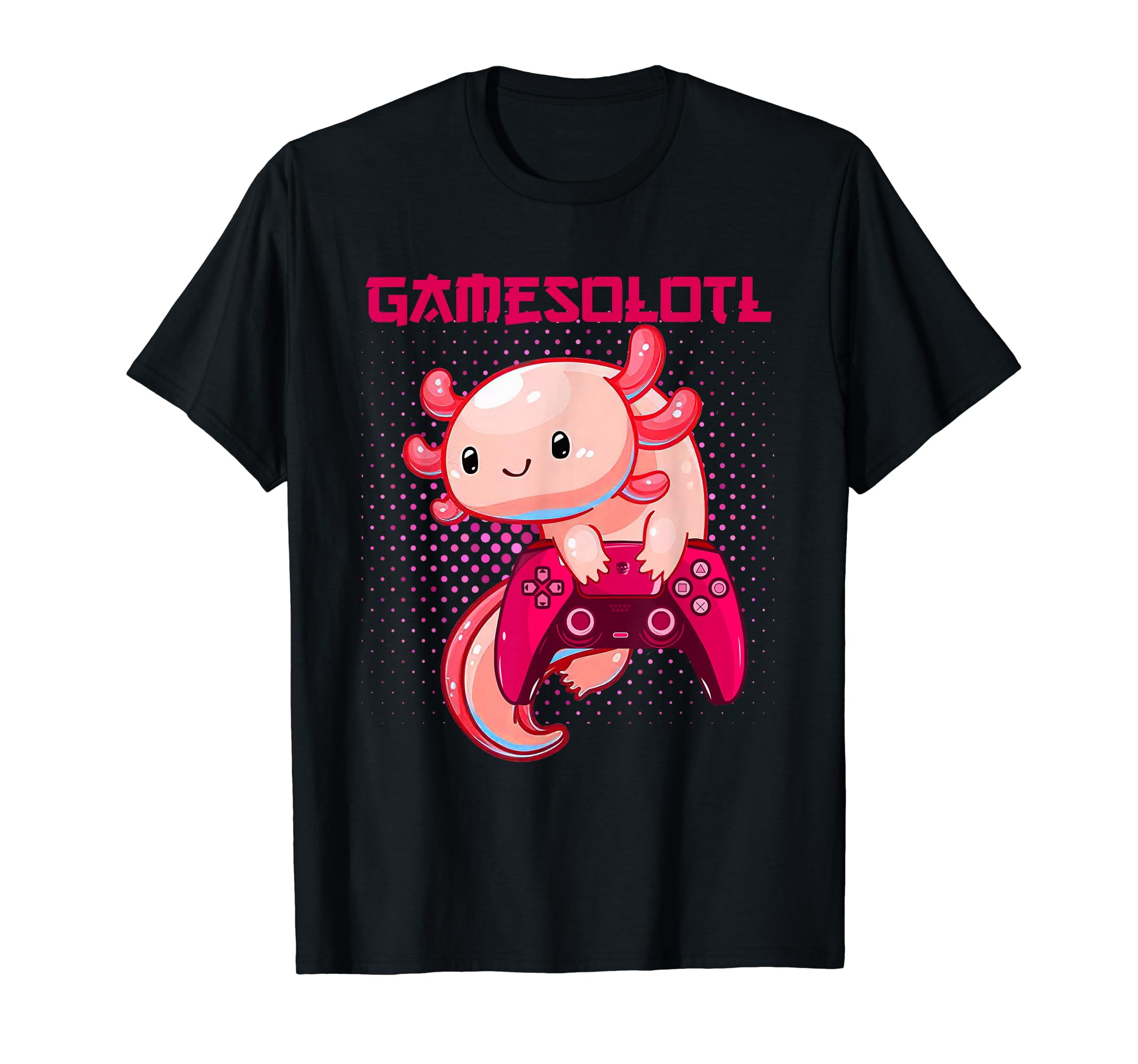 Gamer Axolotl Lover Cute Axolotl Gaming Video Gamer Gifts T-Shirt Black ...