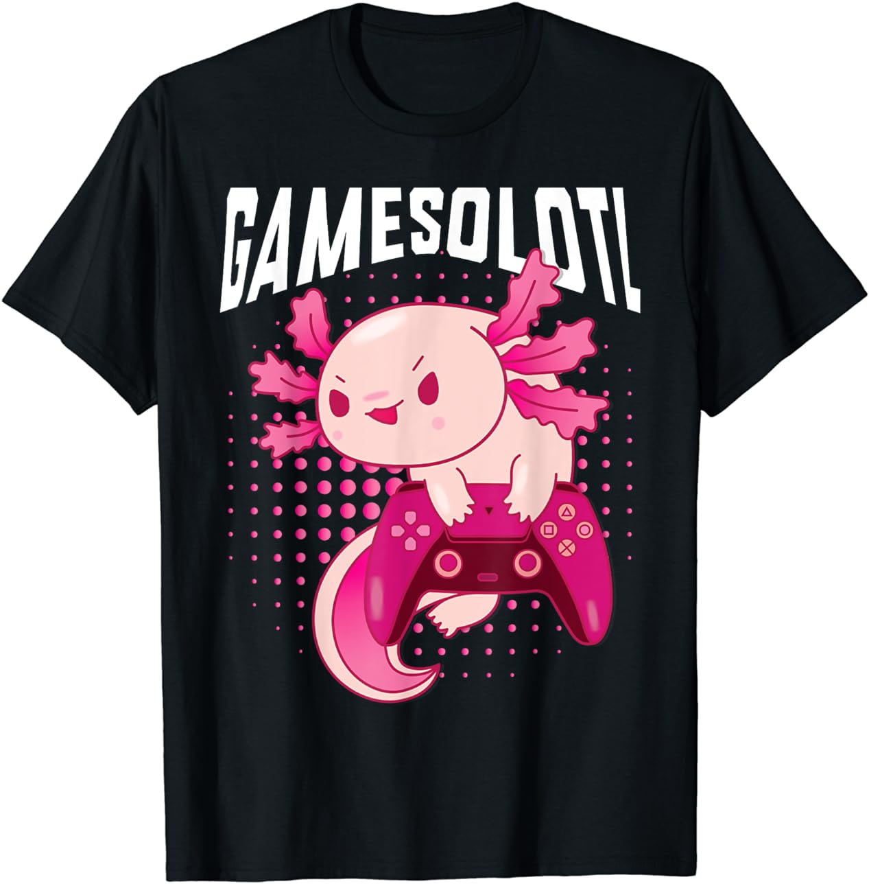 Gamer Axolotl Lover Cute Axolotl Gaming Video Gamer Gifts T-Shirt ...