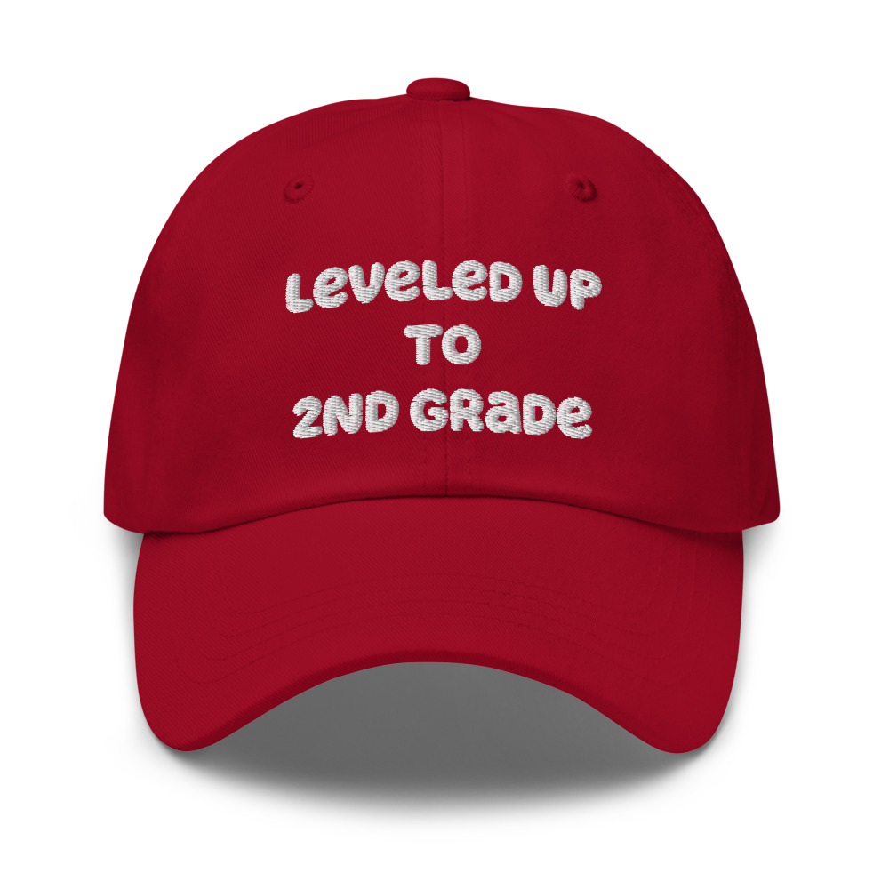 Gamer Back To School First Day Classic Dad Hat, Leveled Up To Second ...