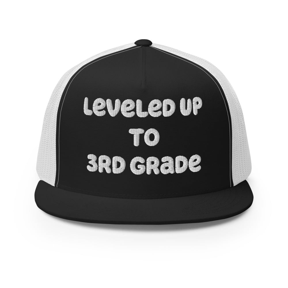 Gamer Back To School First Day Trucker Cap, Leveled Up To Third 3rd ...
