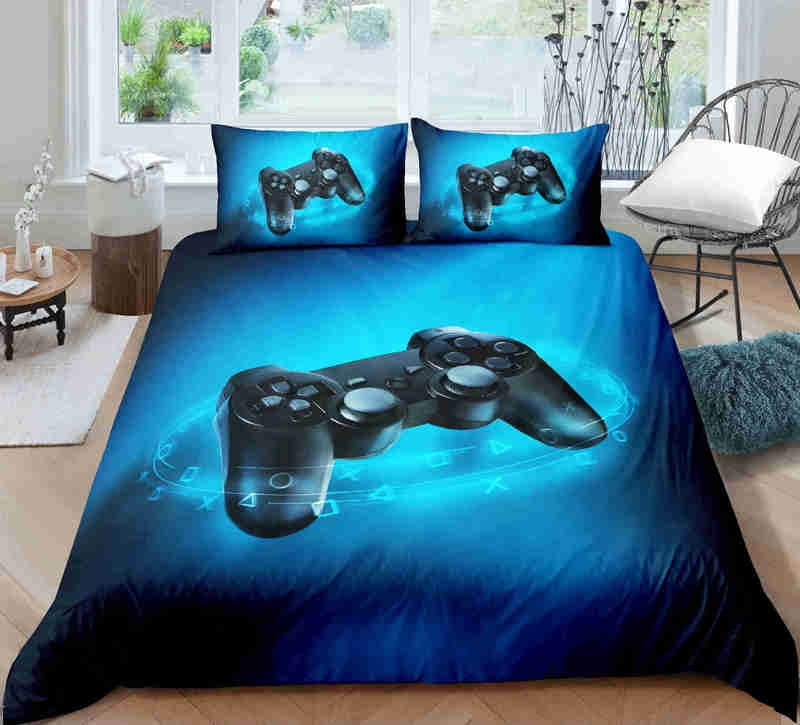 Gamer Bedding Set For Bedroom Soft Modern Gamepad Bedspreads ...