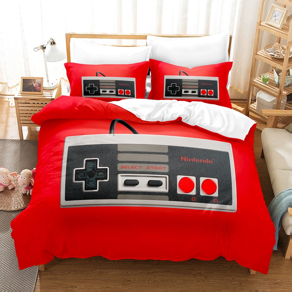 Gamer Bedding Sets for Boys,Gaming Duvet Cover Set Full Size,Boys Video ...
