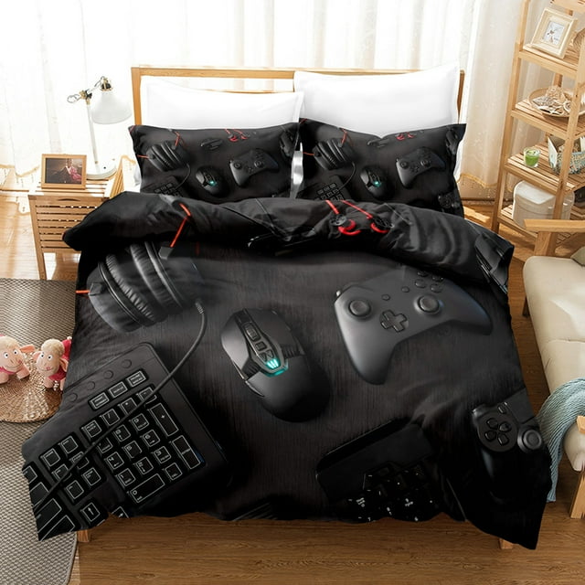 Gamer Bedding Sets for Boys,Gaming Duvet Cover Set,Kids Video Game ...