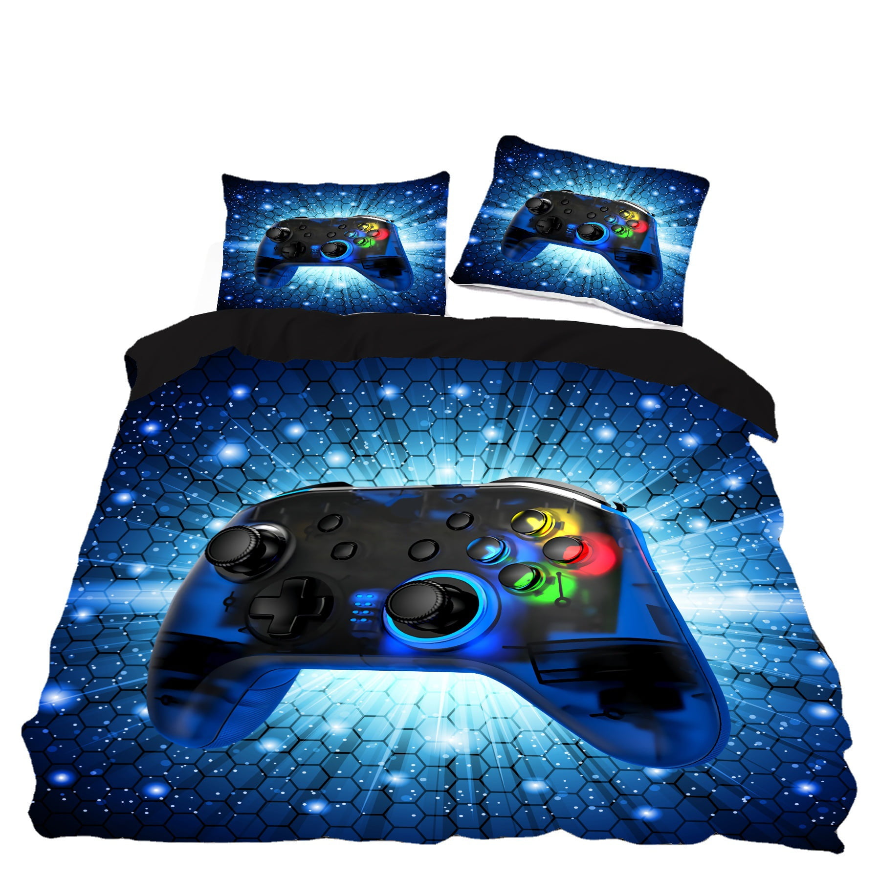 Gamer Bedding Sets for Boys, Gaming Duvet Cover Set King Size, Boys Video Games Comforter Cover ...