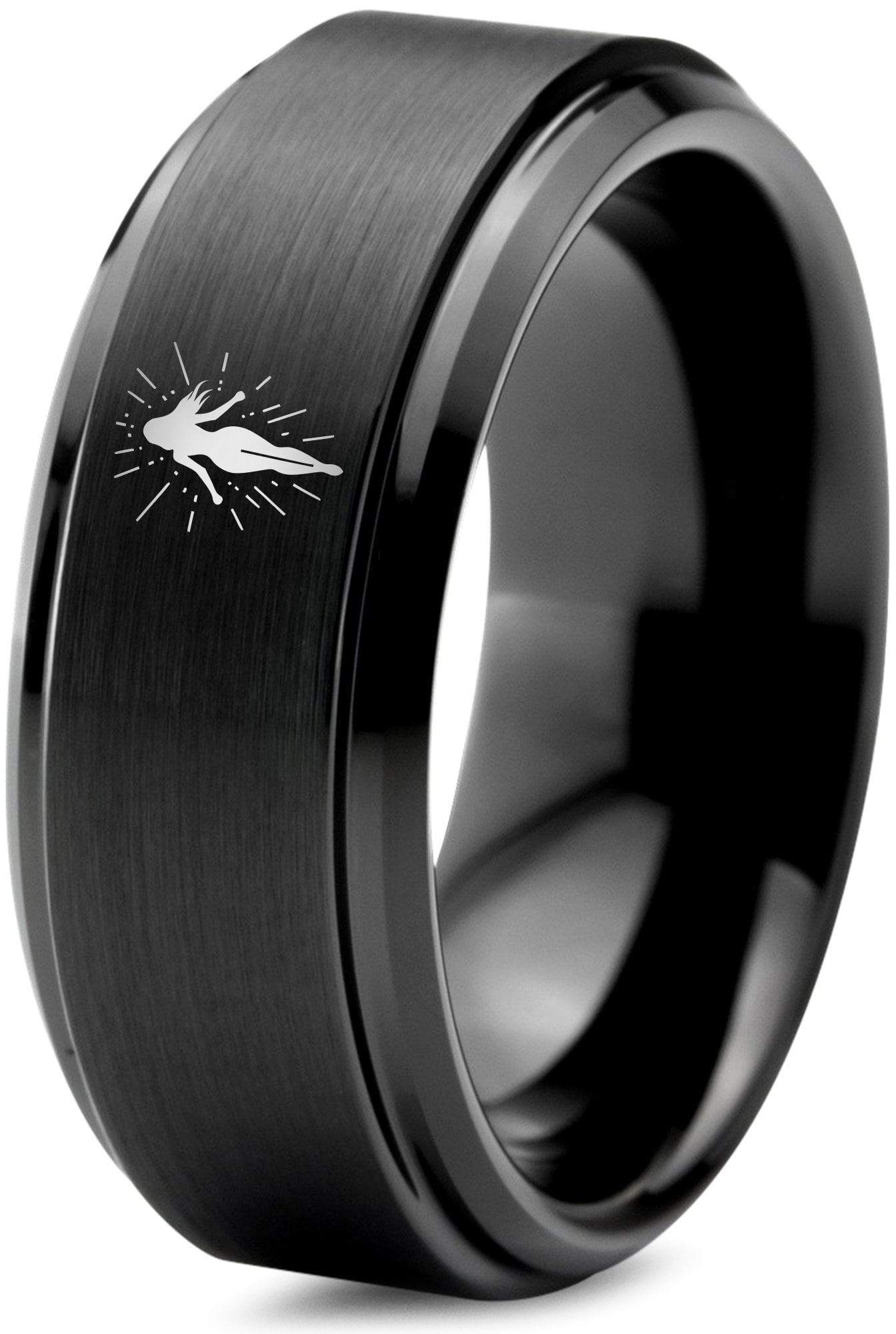 Set of 2 Black Tungsten Gifts for Girlfriend Gamer Gift Father Cool ...