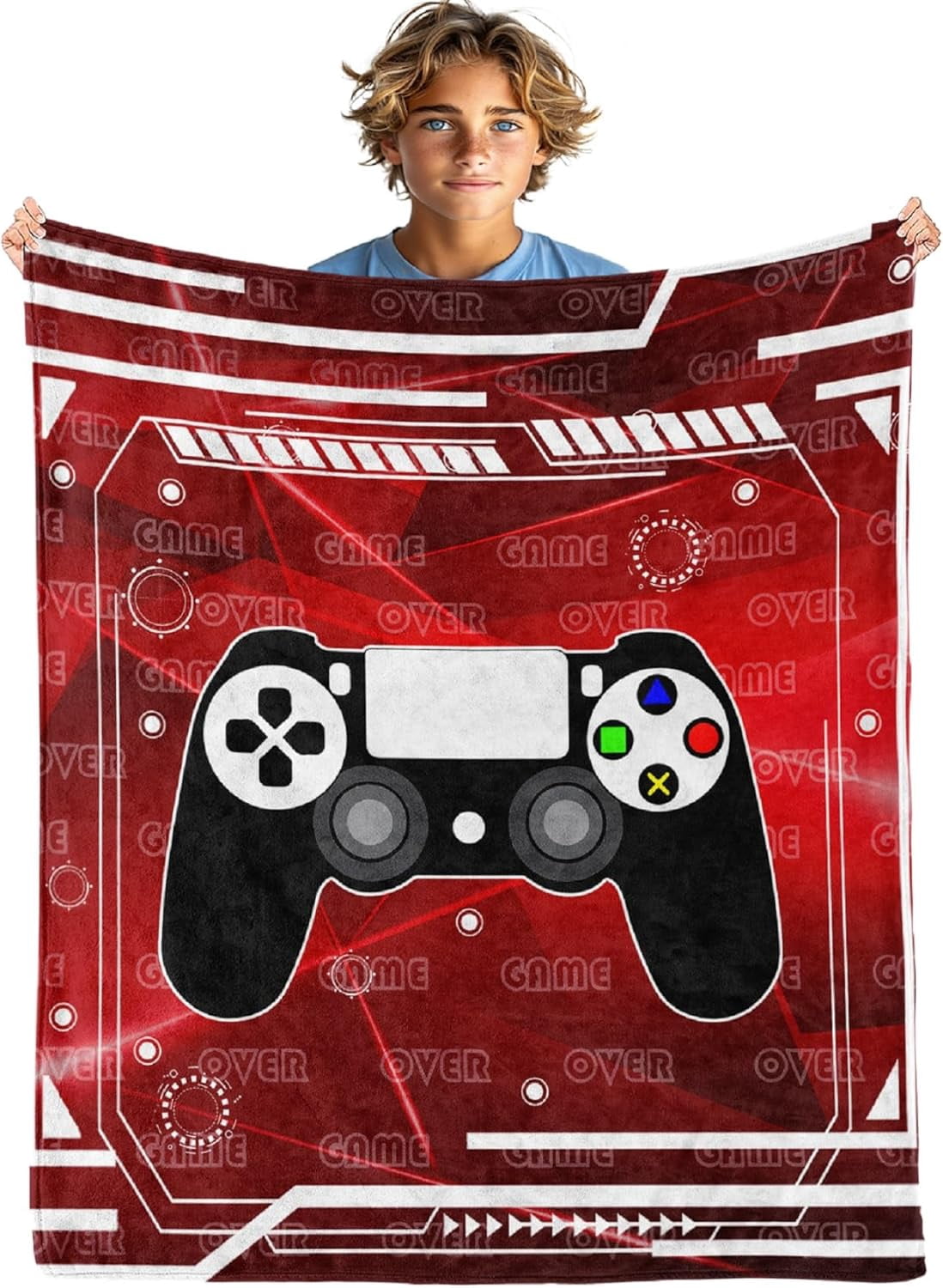 Gamer Blanket - Gaming Blanket Gamer Gift for Boys Girls Game Control ...