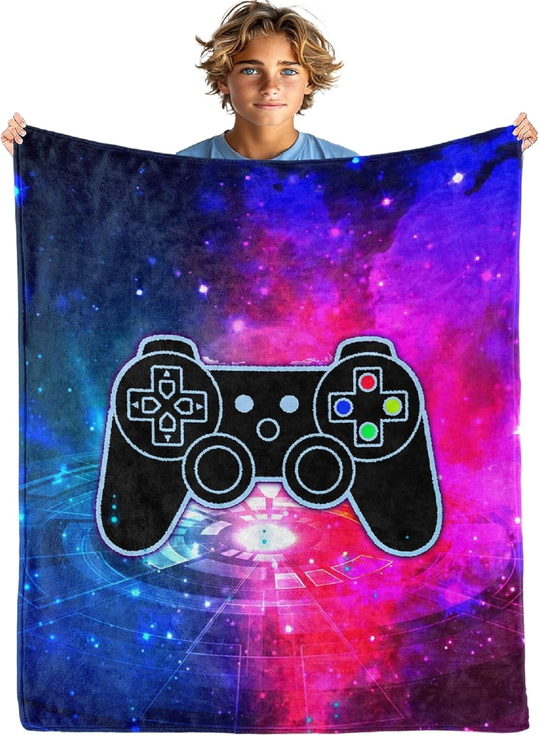 Gamer Blanket - Gaming Blanket Gamer Gift for Boys Girls Game Control ...
