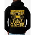 Gamer Brother Hoodie funny hoodies games men's hoodies black Spring ...