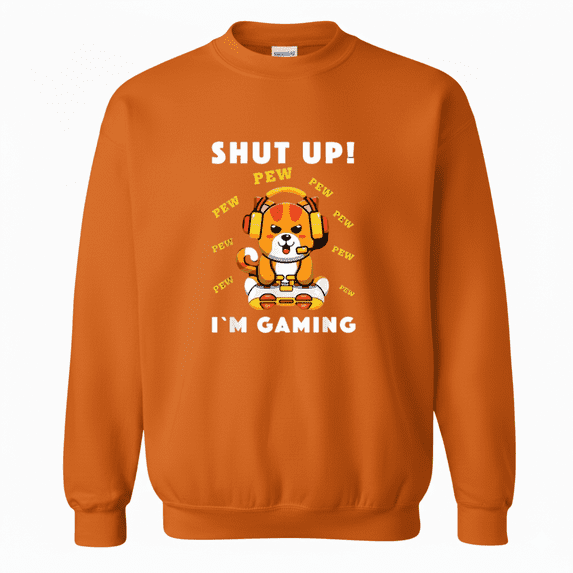 Gamer Cat Headset Kitty Funny Gaming Outfit Nerd Sweatshirt, up to size ...