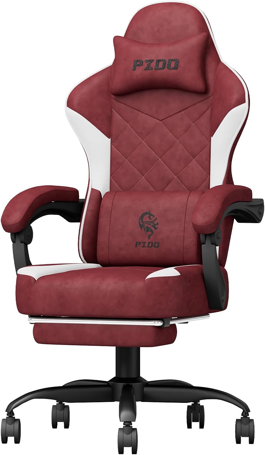 Gamer Chair Ergonomic Gaming Chair with Footrest for Adults, Lumbar ...