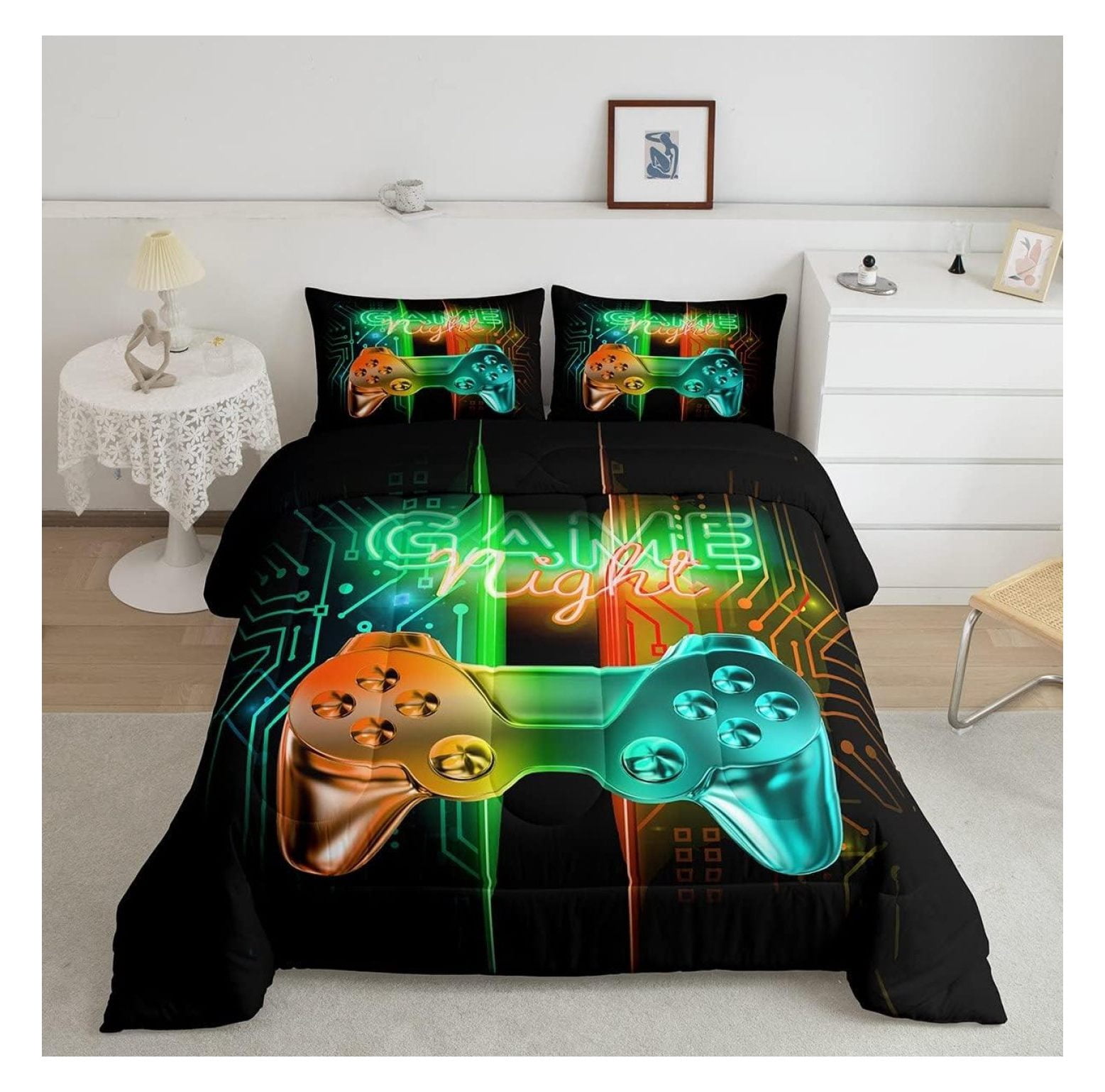 Gamer Comforter Kids Gaming Video Game Comforter Set for Boys Teens ...