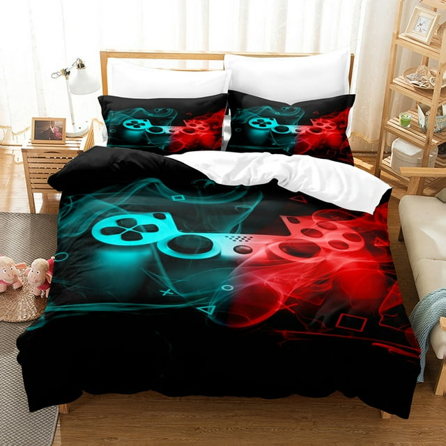 Gamer Comforter Set for Boys Gaming Bedding Set ,Video Game Controller ...