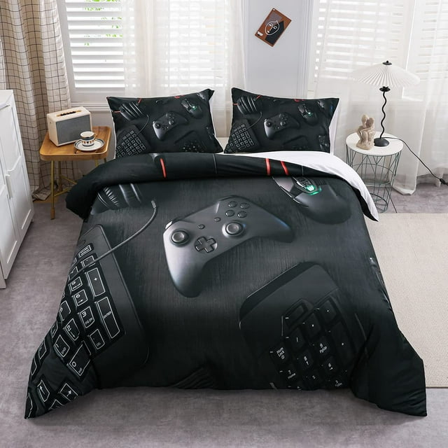 Gamer Comforter Set for Boys Gaming Bedding Set ,Video Game Controller ...