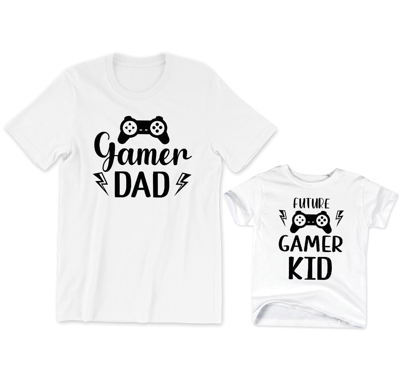 Gamer Dad Men's T-Shirt Videogame Funny Graphic Future Gamer Kid ...