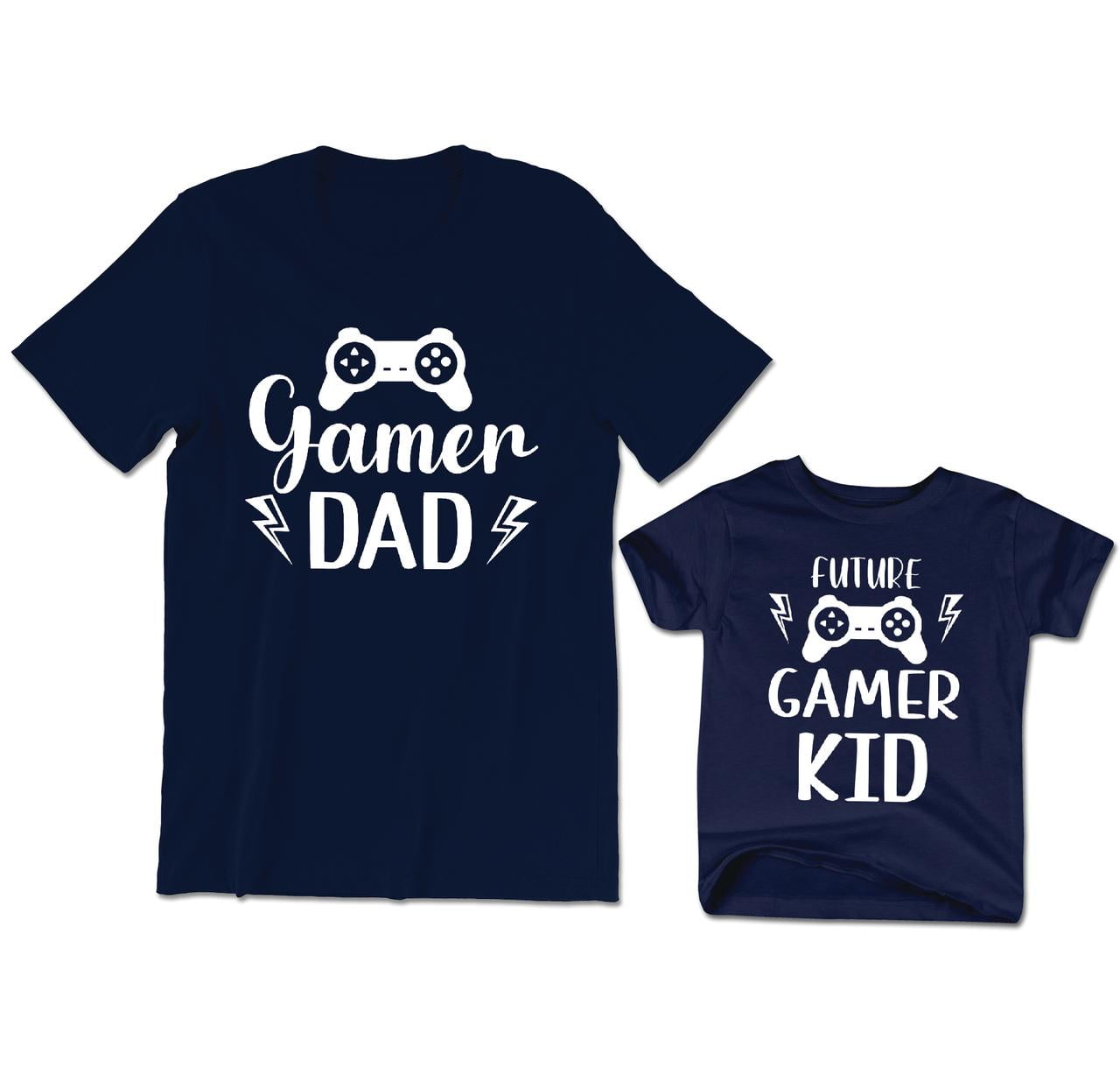 Gamer Dad Men's T-Shirt Videogame Funny Graphic Future Gamer Kid Toddler Shirt Youth - Walmart.com