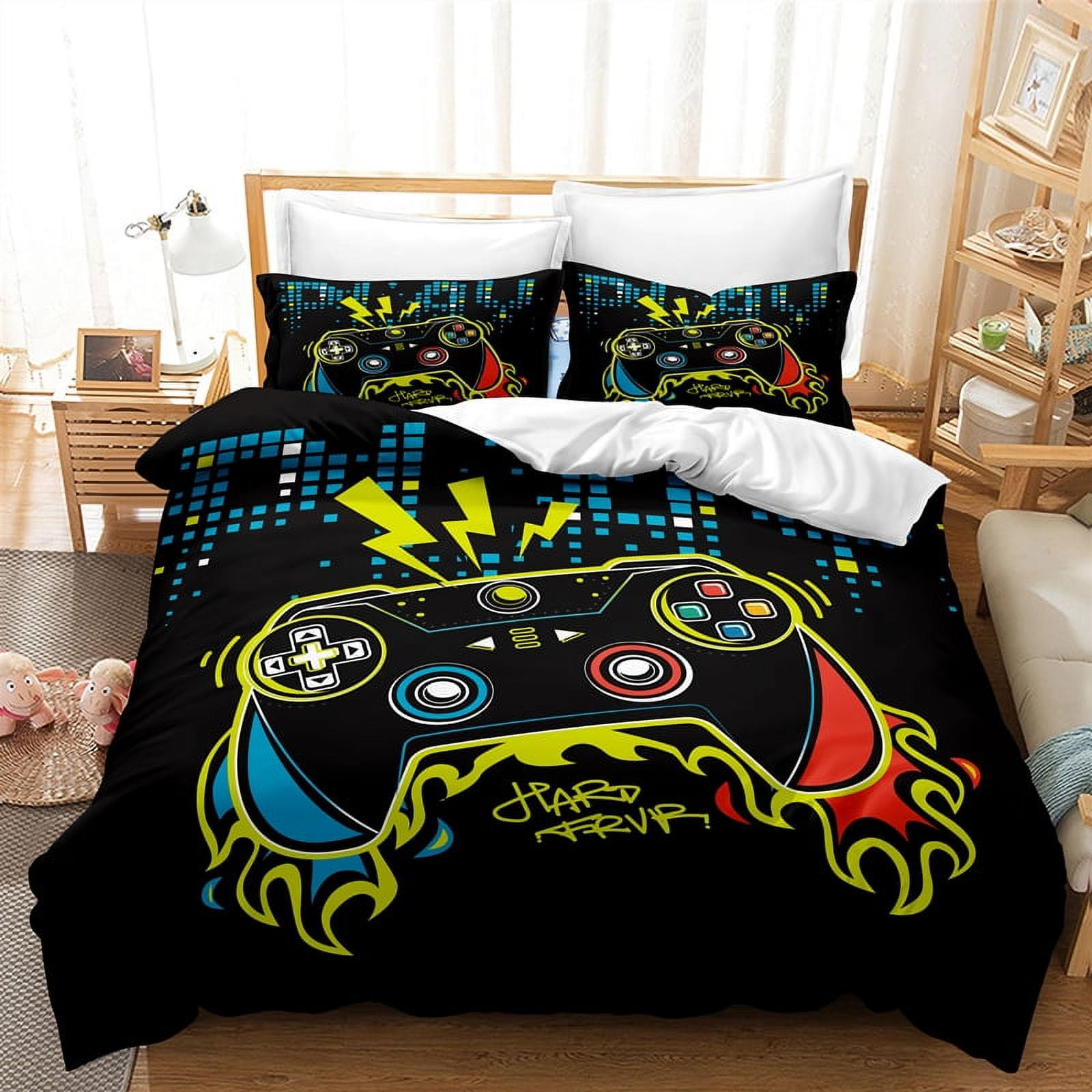 Gamer Duvet Cover for Boys,Gaming Comforter Cover Full,Cool Games ...