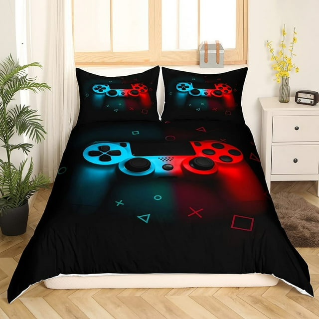 Free Shipping! Gamer Duvet Cover for Boys,Gaming Comforter Cover Full ...