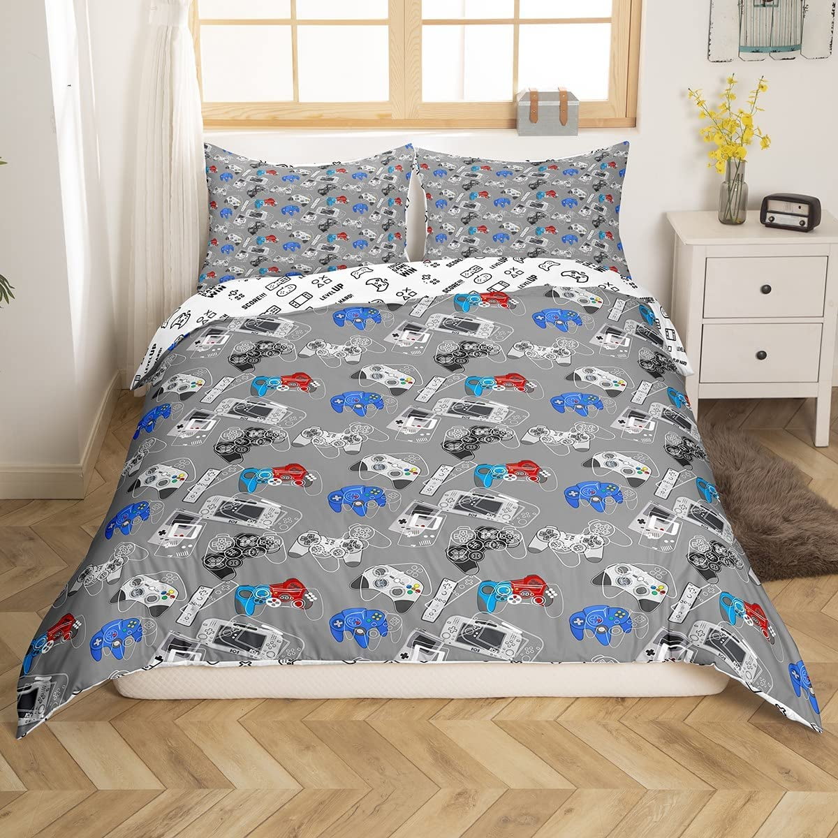 Gamer Duvet Cover for Boys Gaming Comforter Cover Full Cool Games ...