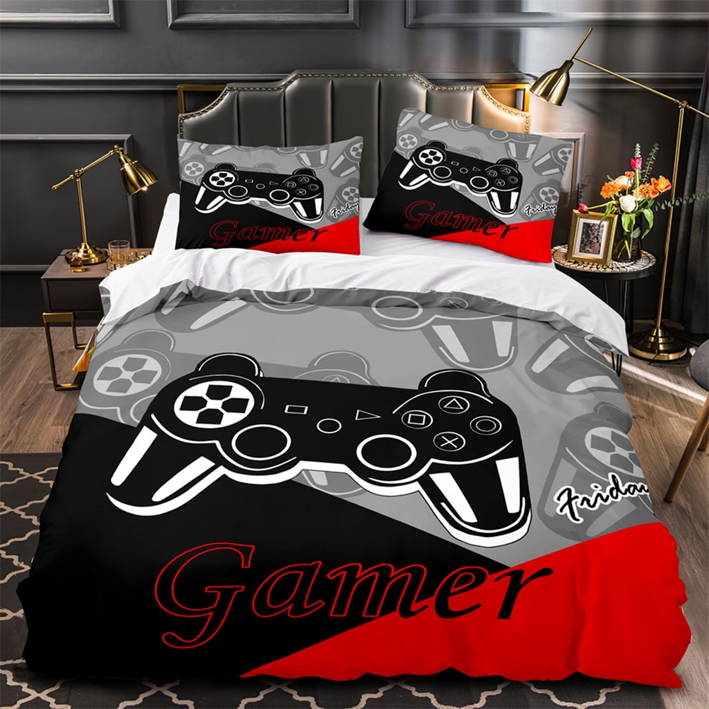 Gamer Duvet Cover Gaming Bedding Sets, Video Games Game Controller ...