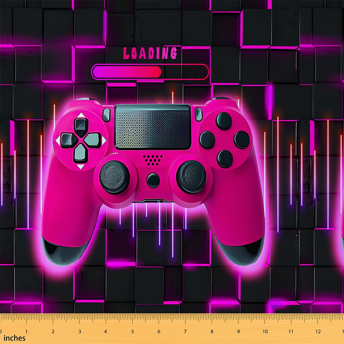 Gamer Fabric By The Yard for Boys, Kids Gaming Upholstery Fabric,3D ...